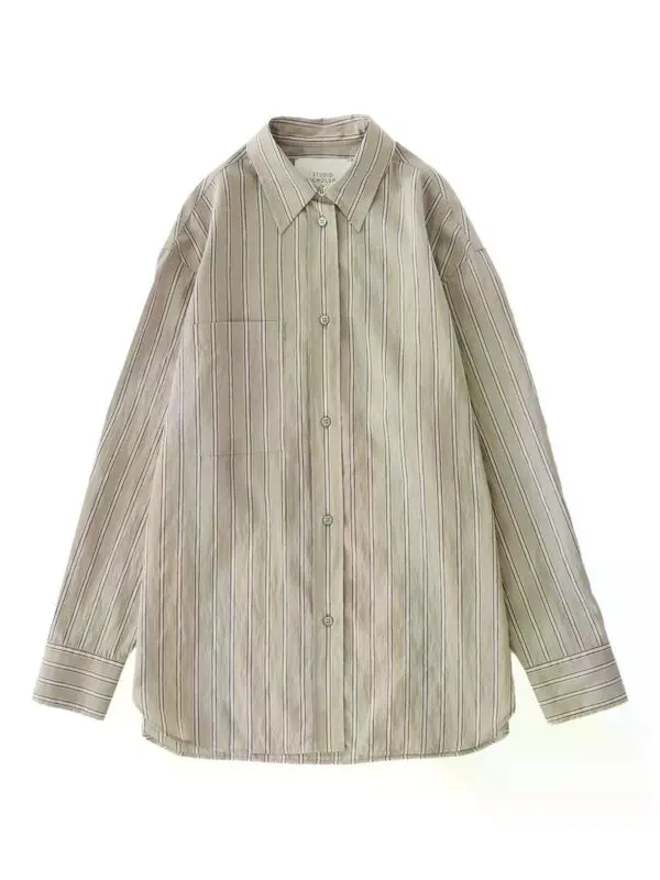 Studio Nicholson Leto Striped Shirt - Neutrals