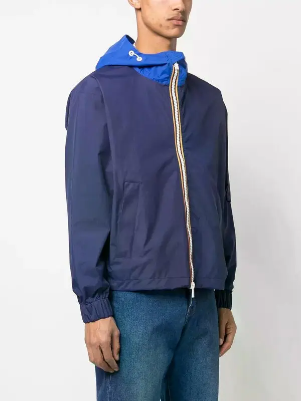 K-WAY Drawstring-hood Zip-up Jacket