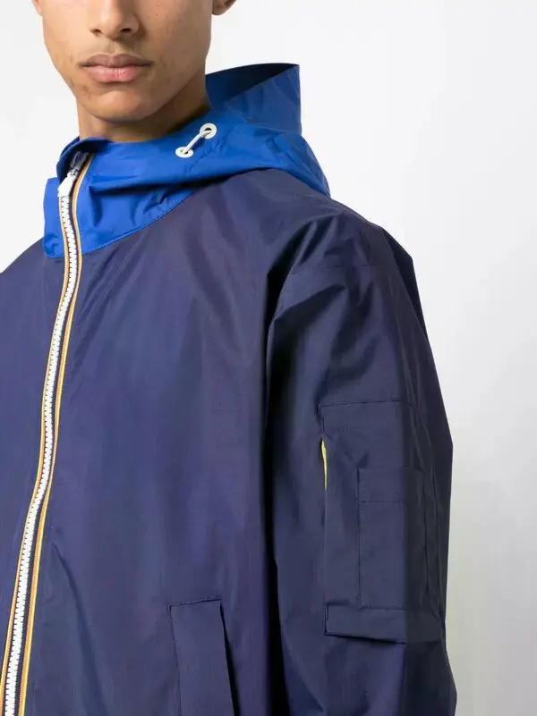 K-WAY Drawstring-hood Zip-up Jacket