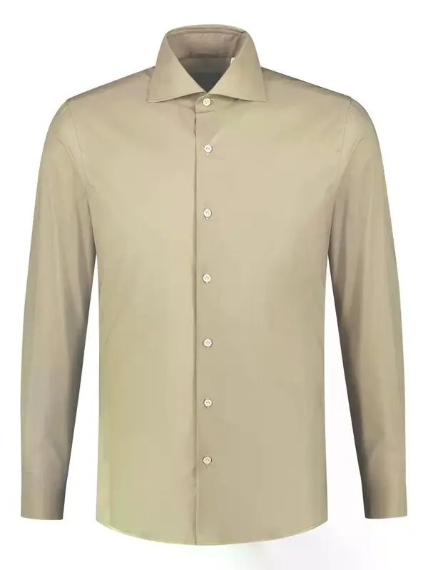 FINAMORE 1925 Eduardo Button-up Shirt - Green