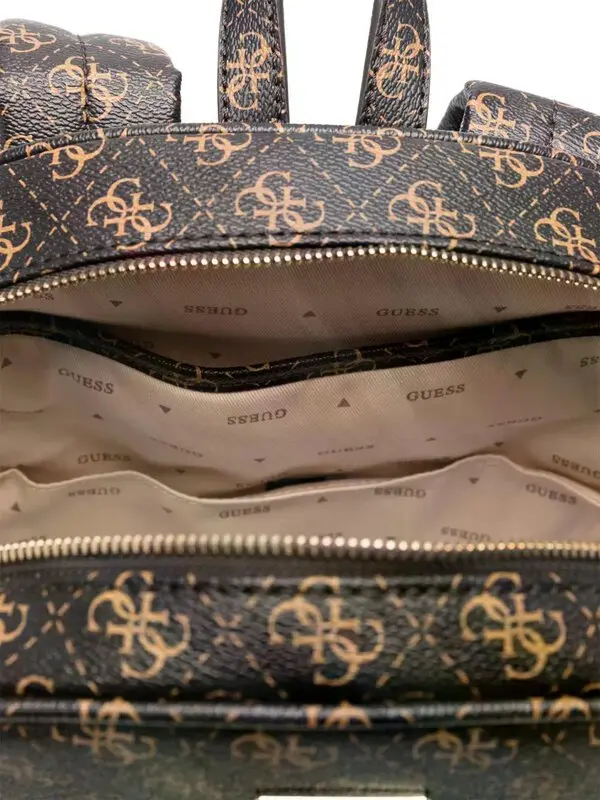 ?Guess Brown Mini Backpack with Monogram Design NEW GUESS Women main image 4