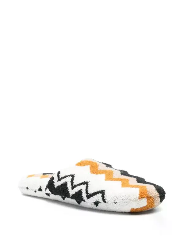 Missoni Zigzag-woven Slippers - Neutrals