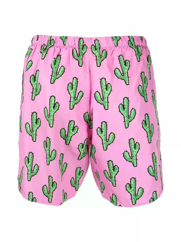 YES I AM Cactus-print Swim Shorts