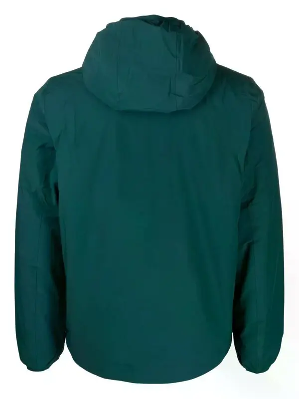 K-WAY Logo-appliqué Hooded Jacket - Green