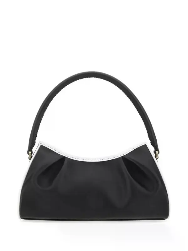 ELLEME Dimple Moon Leather Shoulder Bag - Black