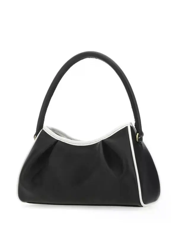 ELLEME Dimple Moon Leather Shoulder Bag - Black