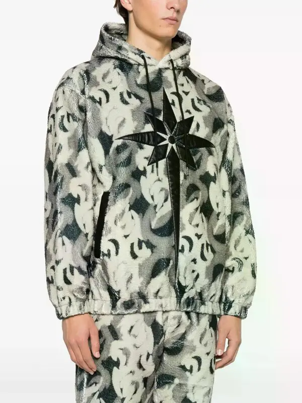 KUSIKOHC Patterned Hoodie - Green
