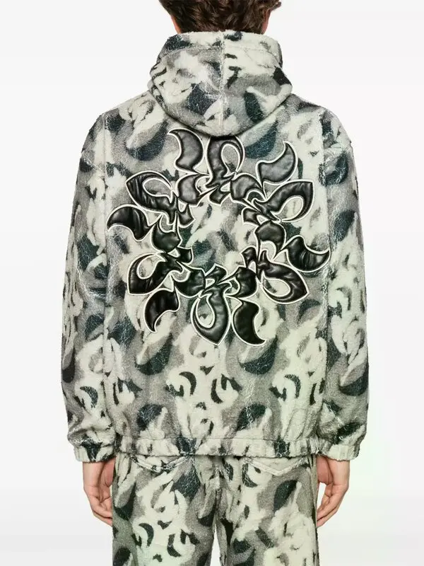 KUSIKOHC Patterned Hoodie - Green