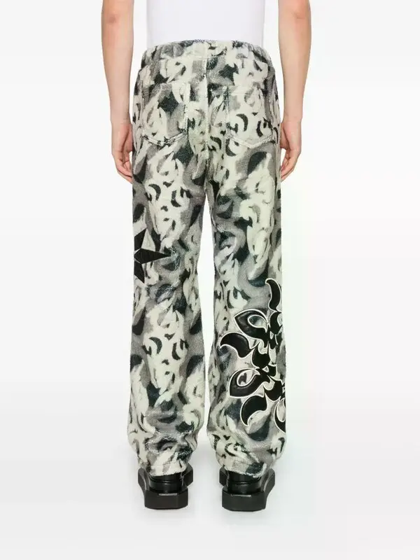 KUSIKOHC Patterned Fleece Trousers