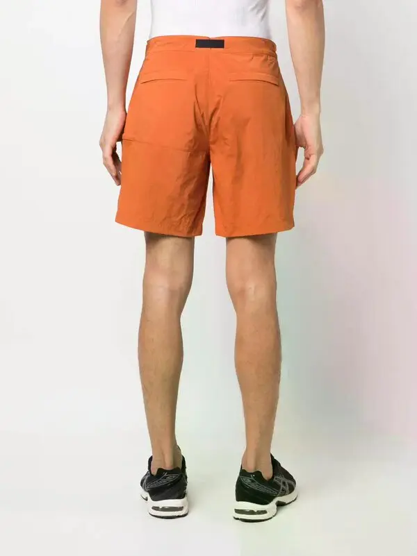 K-WAY Belted Nylon Shorts - Orange