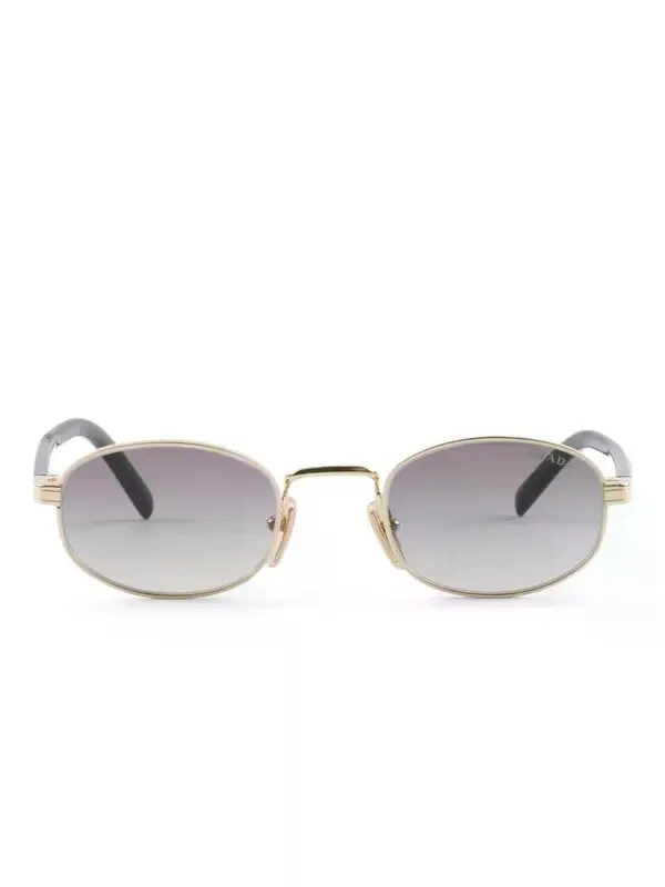 Prada Oval-frame Sunglasses - Gold