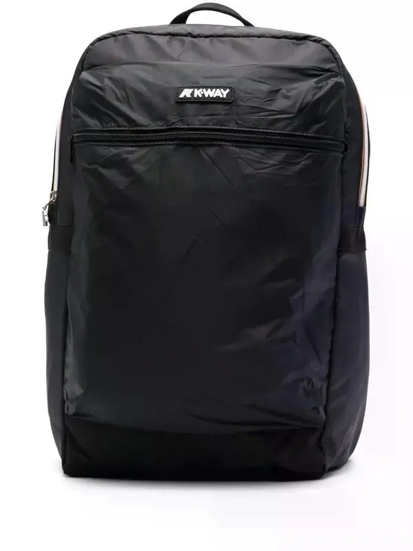 K-WAY Laon Ripstop Zip Backpack - Black