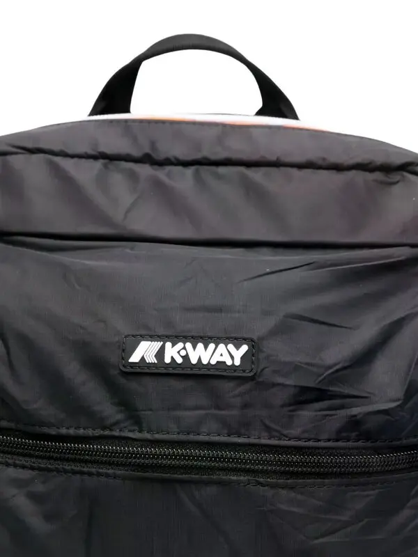 K-WAY Laon Ripstop Zip Backpack - Black