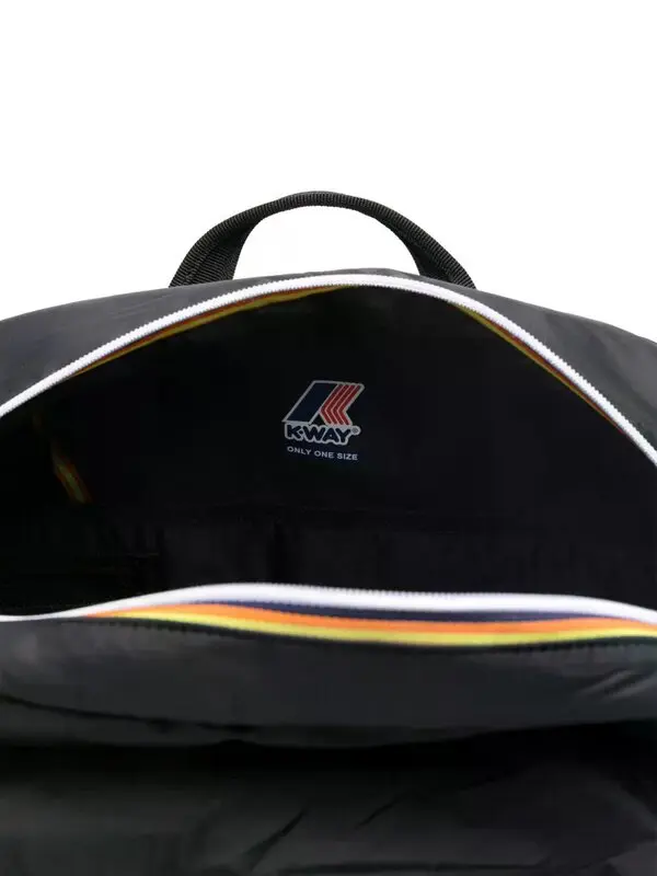 K-WAY Laon Ripstop Zip Backpack - Black