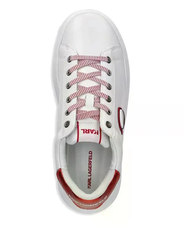 Karl Lagerfeld Kapri Lace-up Sneakers - White