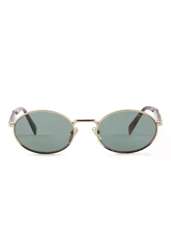 Prada Oval-frame Sunglasses - Gold