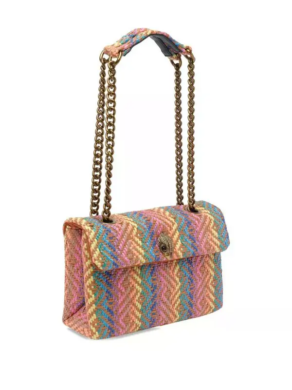Kurt Geiger Kensington Woven Chevron Shoulder Bag - Pink