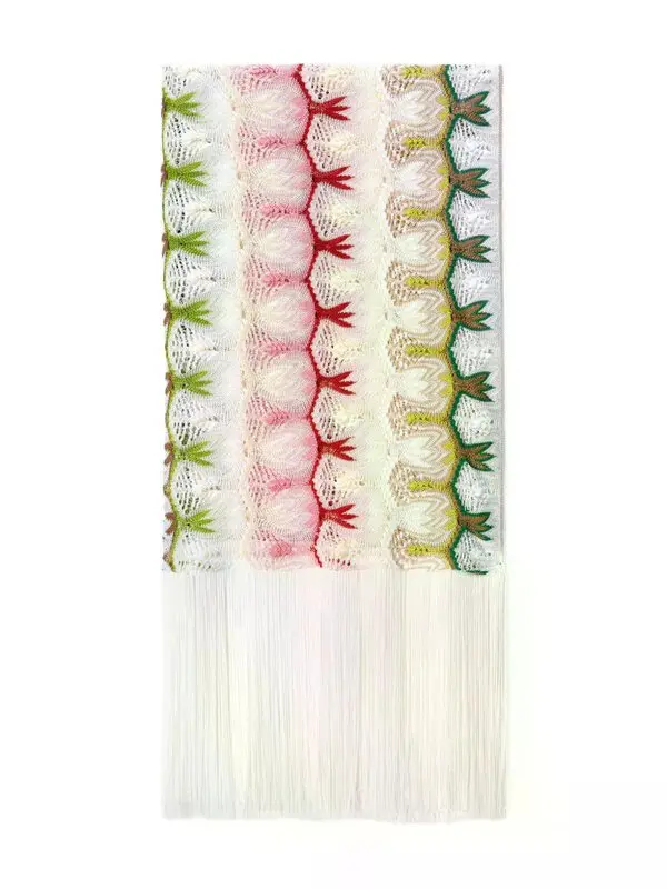 Missoni Knitted Scarf - White