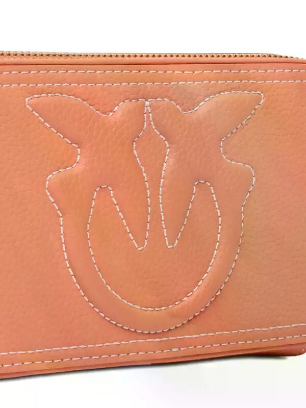 Pinko Carrie Logo-embossed Crossbody Bag - Orange
