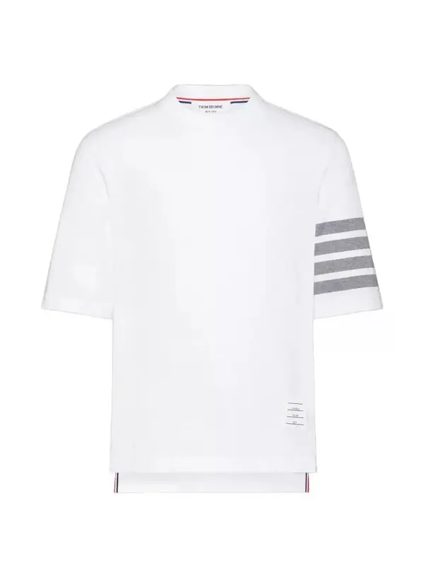 Thom Browne Jersey 4-bar Short Sleeve T-shirt - Blue