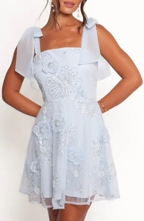 PETAL & PUP Evangeline Embellished Mini Dress