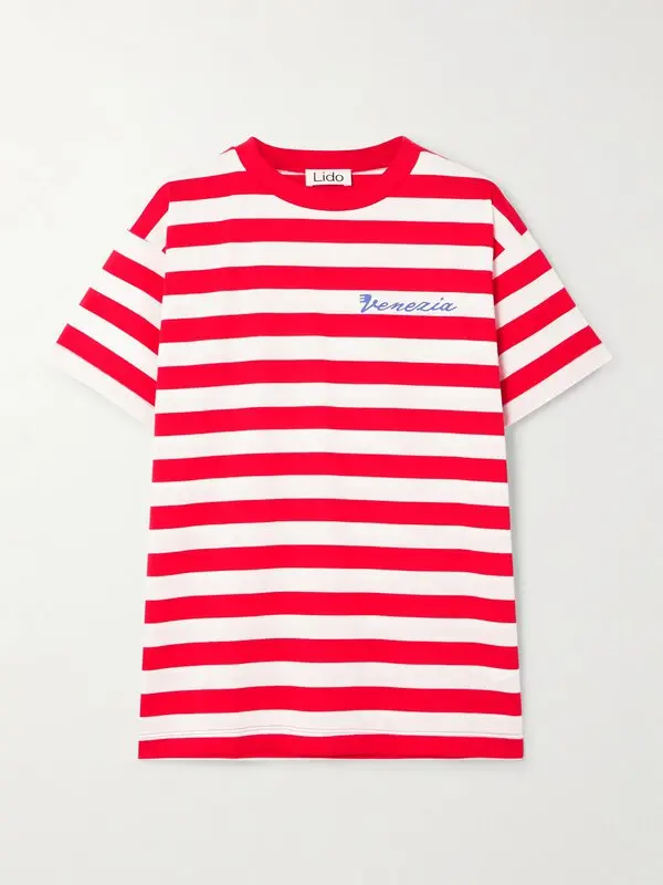 LIDO Venezia Printed Striped T-shirt