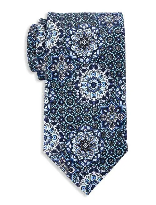 SYNRGY BY DXL Digital Medallion Neck Tie - Aqua