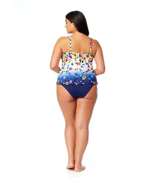 ANNE COLE PLUS Plus Easy Triangle Tankini Swim Top