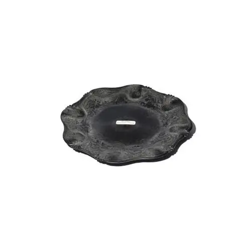 PUEBCO Decoration Tray - Grey Circle Petal