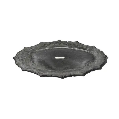 PUEBCO Decoration Tray - Grey Oval