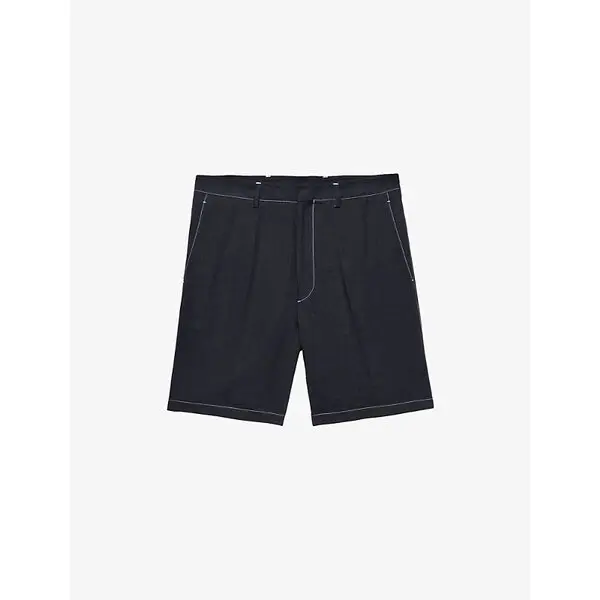 Prada Tailored Linen Bermuda Shorts