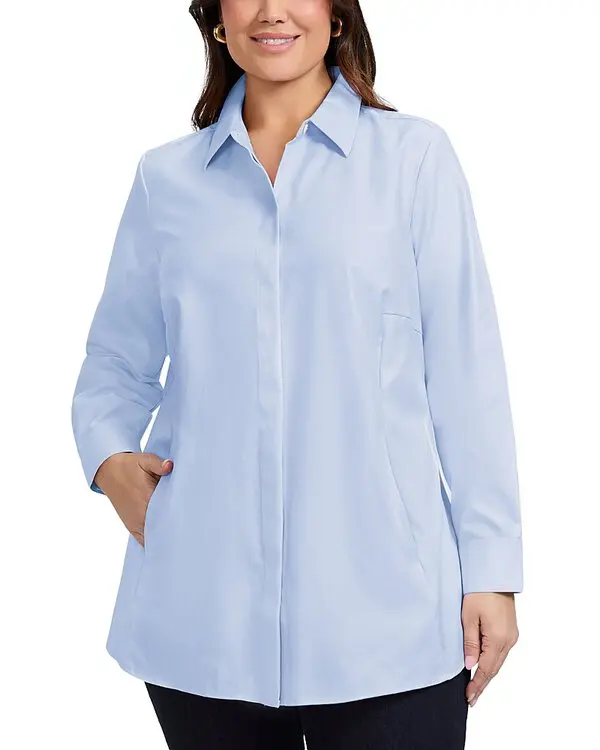 Foxcroft Cici Long Sleeve Cotton Shirt