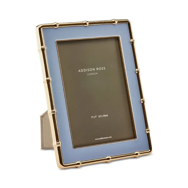ADDISON ROSS Bamboo Photo Frame, 5 X 7 - Pale Denim