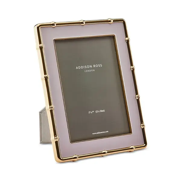ADDISON ROSS Bamboo Photo Frame, 5 X 7 - Pale Pink