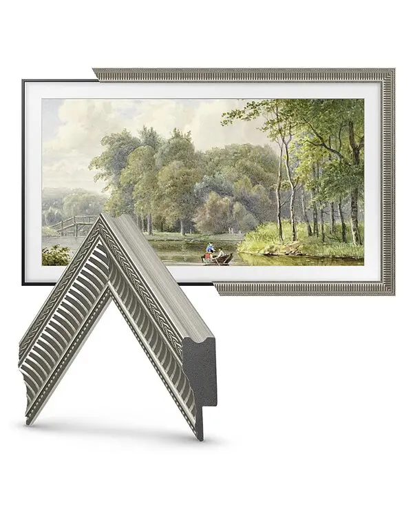 DECO TV FRAMES 55" Slim Frame For Samsung The Frame Tv 2021-2025 - Silver