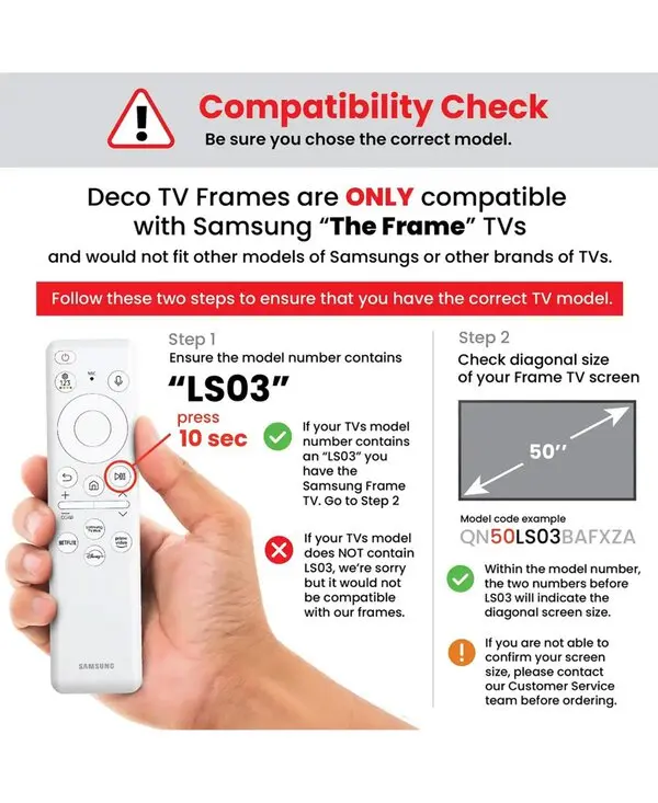 DECO TV FRAMES 32" Slim Frame For Samsung The Frame Tv 2021-2025 - Industrial Iron
