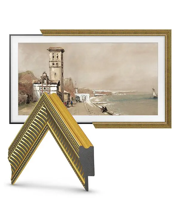 DECO TV FRAMES 43" Slim Frame For Samsung The Frame Tv 2021-2025 - Empire Gold