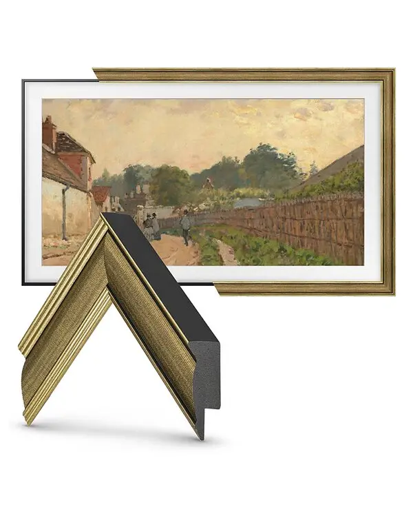 DECO TV FRAMES 43" Slim Frame For Samsung The Frame Tv 2021-2025 - Industrial Brass