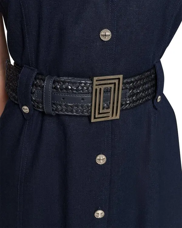 chinese dress ladies KARL LAGERFELD Paris Women's Dresses Aline,French Blue Soft White,4 at  Amazon Women's Clothing store