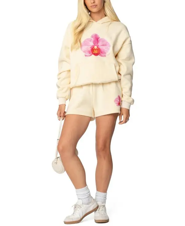 EDIKTED Orchid Babe Hoodie - Yellow
