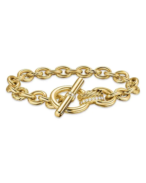 David Yurman Dy Mercer Toggle Chain Bracelet - Gold