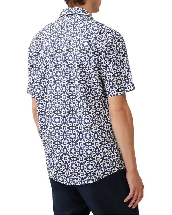 Rodd & Gunn Palliser Bay Regular Fit Short Sleeve Linen Shirt