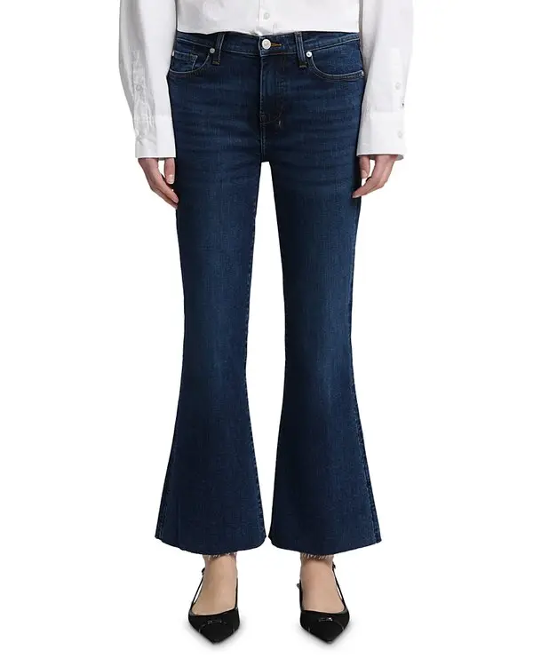7 For All Mankind Dojo Mid-rise Cropped Flare Jeans