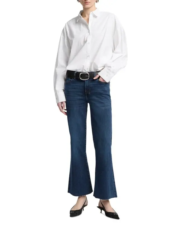 7 For All Mankind Dojo Mid-rise Cropped Flare Jeans