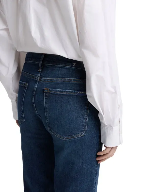 7 For All Mankind Dojo Mid-rise Cropped Flare Jeans