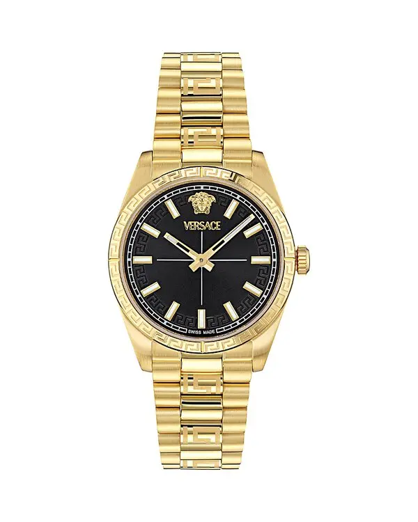 Versace Millenyium Watch, 32mm - Black/gold