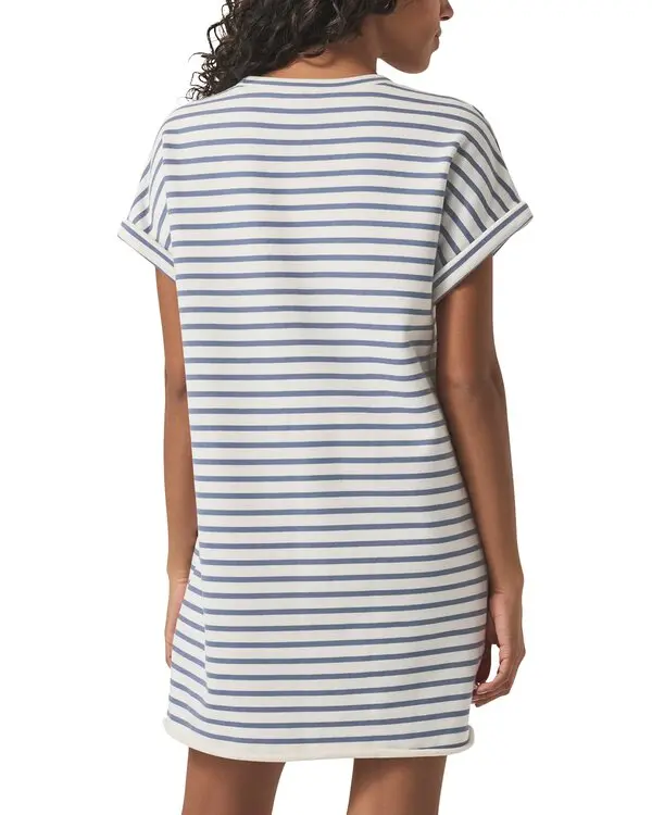 (取寄) スプレンディッド レディース キャシー テリー ストライプド ドレス Splendid women Cassie Terry Striped Dress White/Seaport Splendid Cassie Terry Striped Dress In White/Seaport - 70% Off