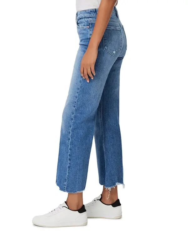 Paige Leenah Cropped Frayed Hem Jeans
