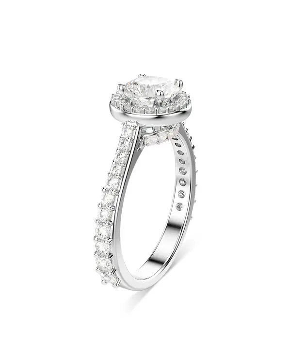 SWAROVSKI Una Crystal Halo Ring - Silver