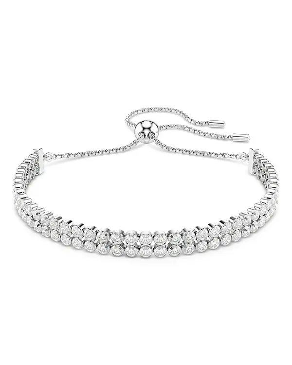 SWAROVSKI Matrix Crystal Slider Bracelet - Silver
